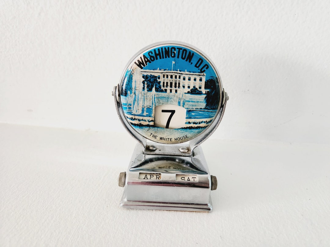 Vintage Perpetual Calendar Washington DC the White House Perpetual ...