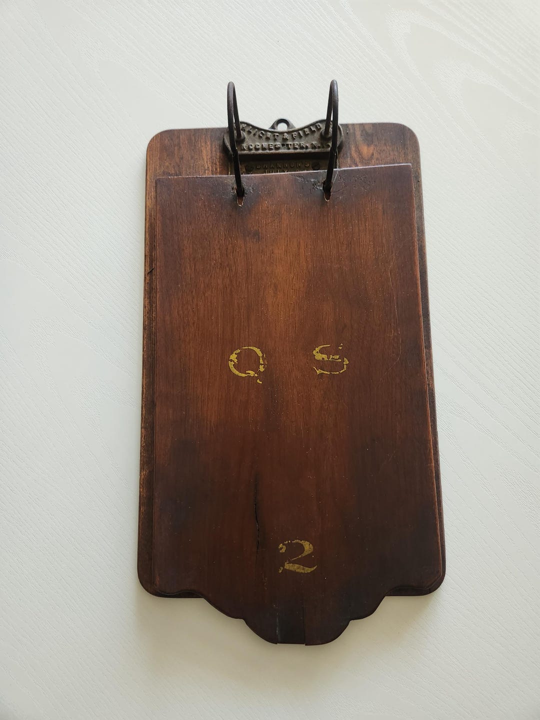 Antique Metal Bill Hole Punch Clipboard Schlight & Field Company ...