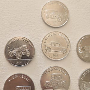 Sunoco Antique Cars Coin Series Touring Cars -- Vintage Souvenir Gas ...