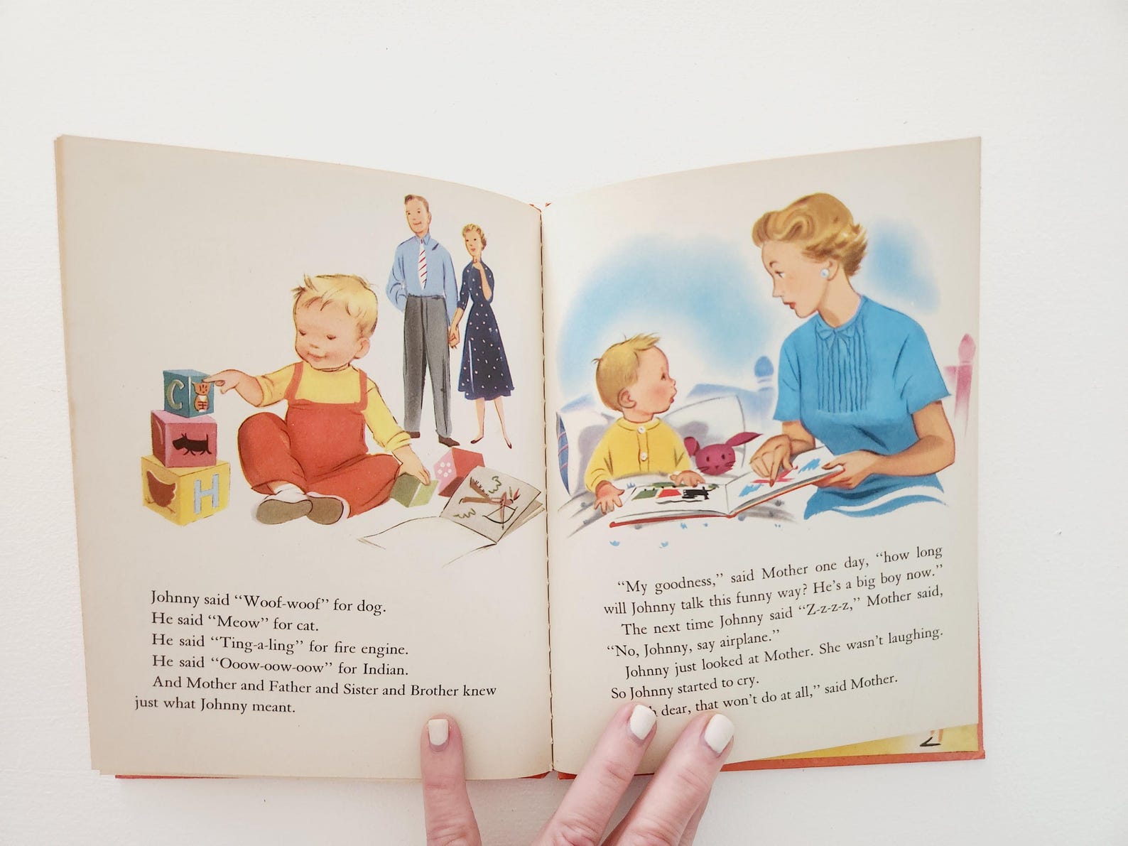Vintage "johnny Grows Up" Book – 1954 Wonder Book, Illustrated - Etsy