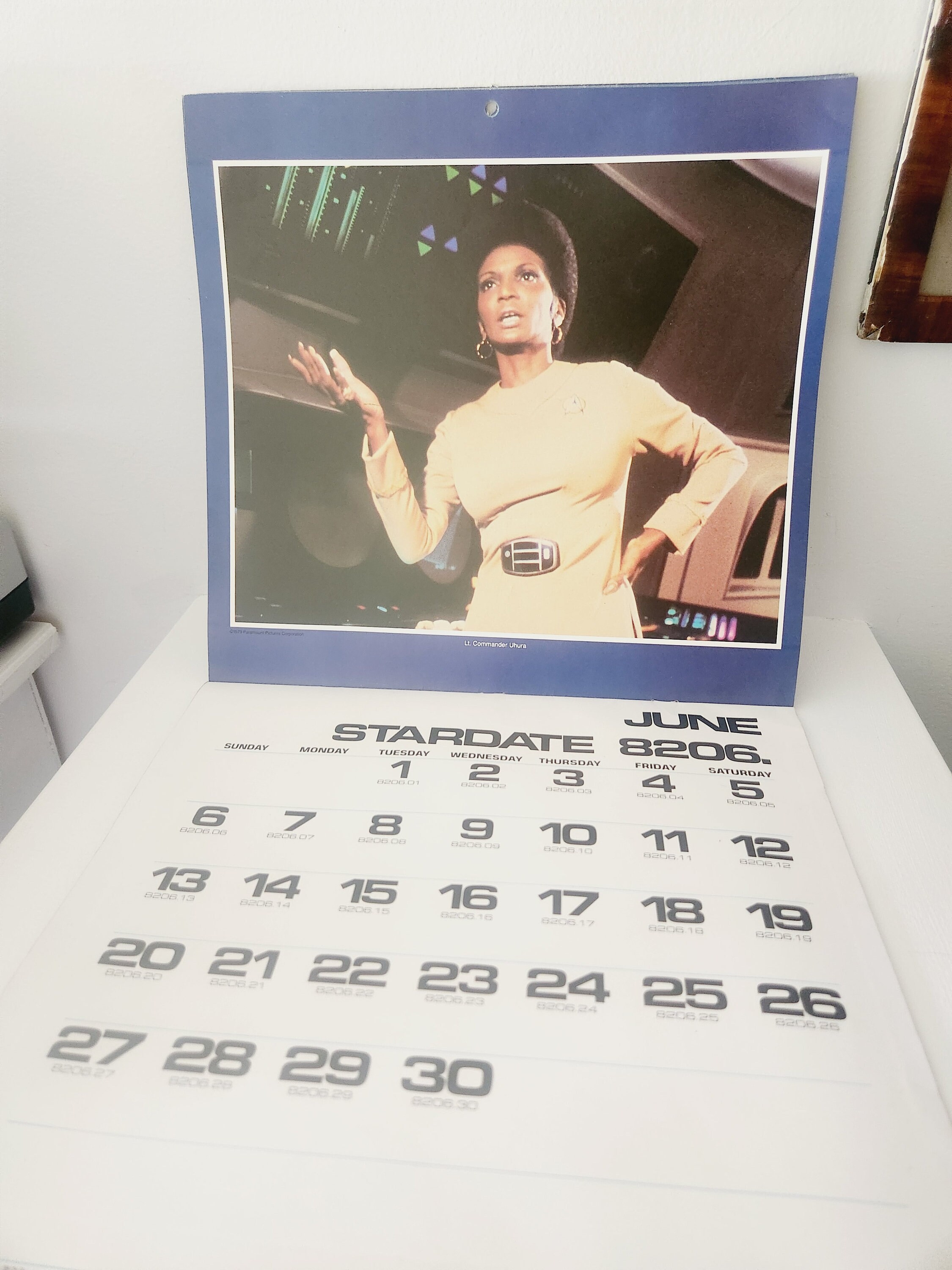 Vintage Star Trek Stardate Wall Calendar 1982 -- Vintage Calendars ...