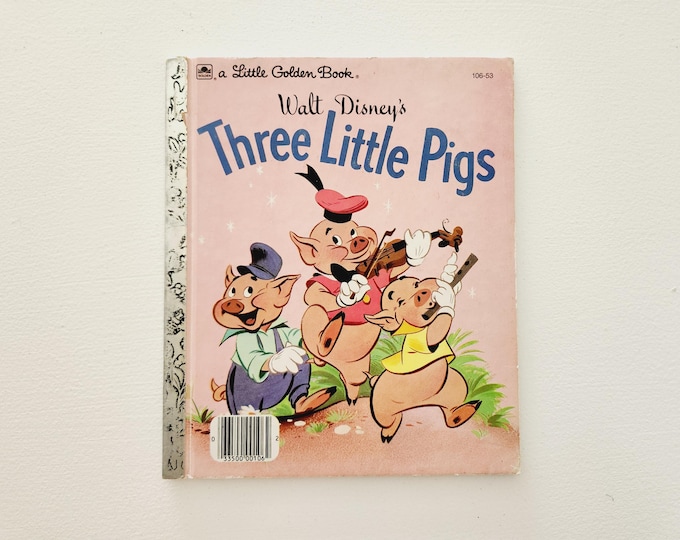 Walt Disney the Three Little Pigs - Vintage Children's Little Golden ...