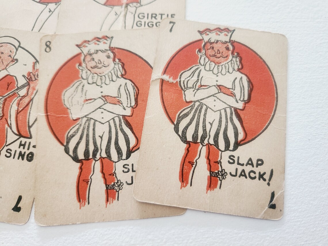 Slap Jack Pep & Fun Card Game #54 Russell Press Manufacturing { 1935 ...