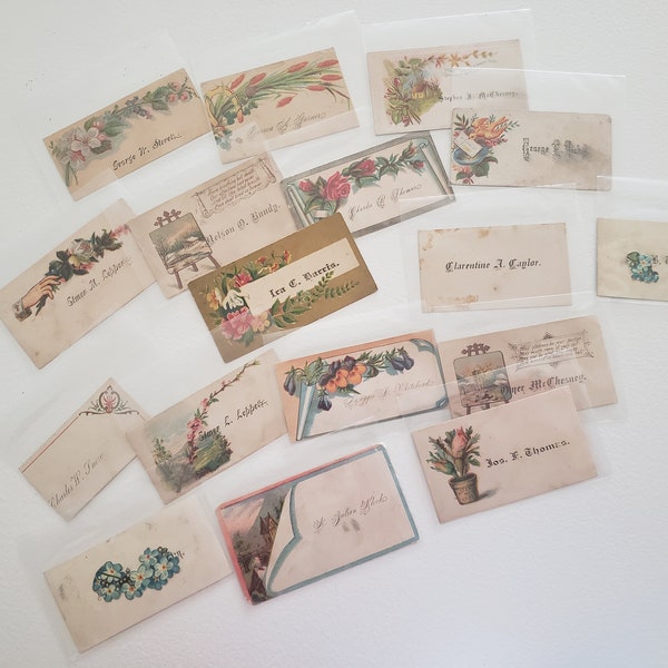 Antique Calling Card - Etsy