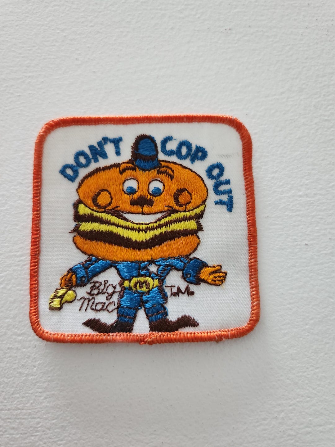 Don't Cop Out Big Mac Mcdonald's Fast Food Restaurant Character Sew on ...