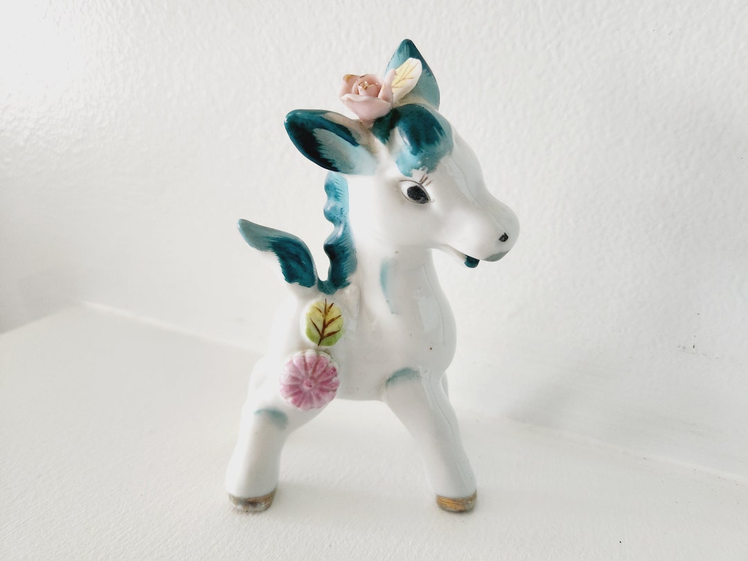 Vintage Porcelain Horse Pony Figurine Porcelain Knick Knack Figures ...
