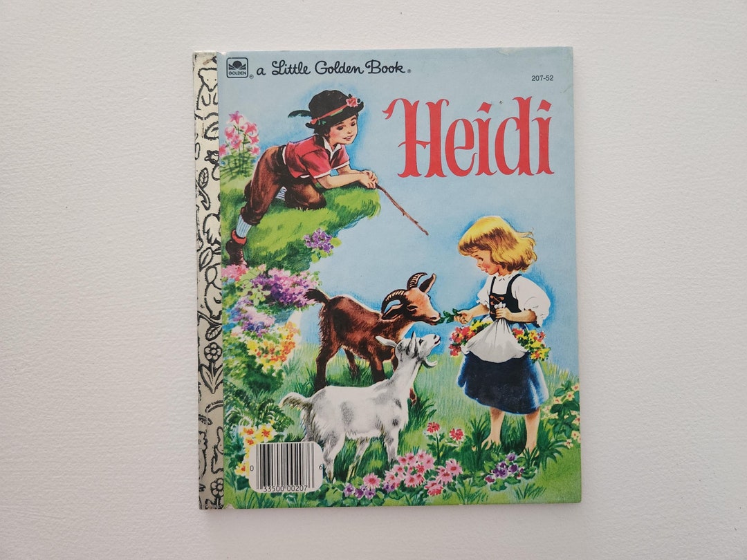Heidi Adapted by Johanna Spyri -- 1982 Vintage Children's Little Golden ...