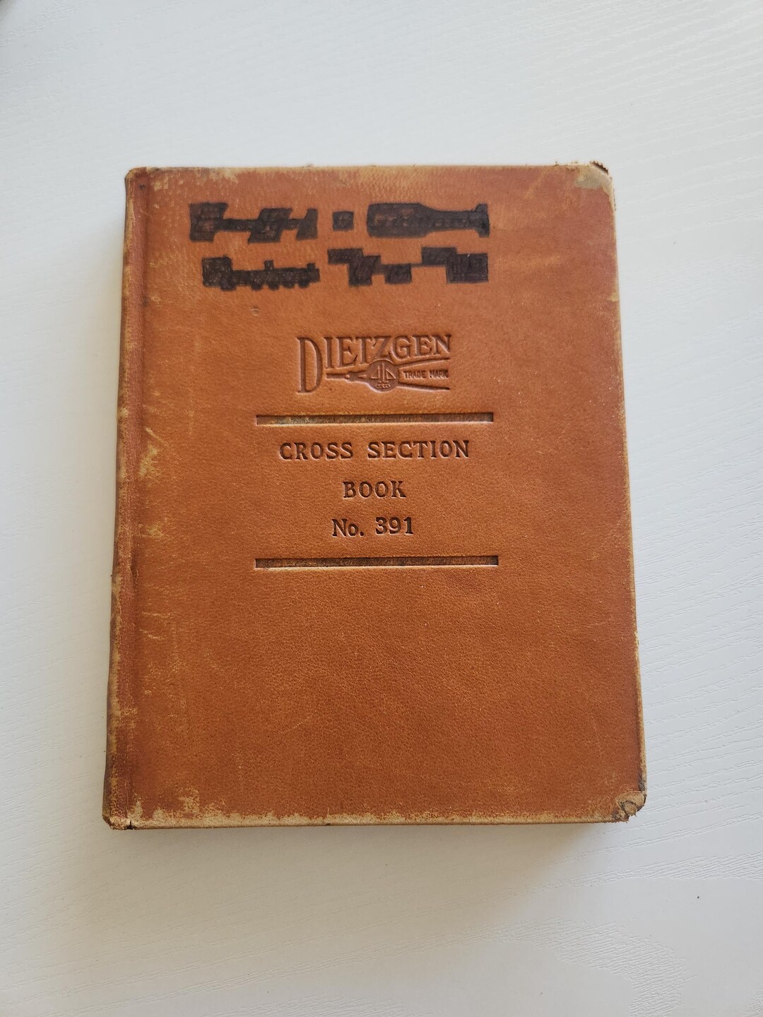 Antique Dietzgen Cross Section Field Book #391-- Fieldwork Blank Book ...