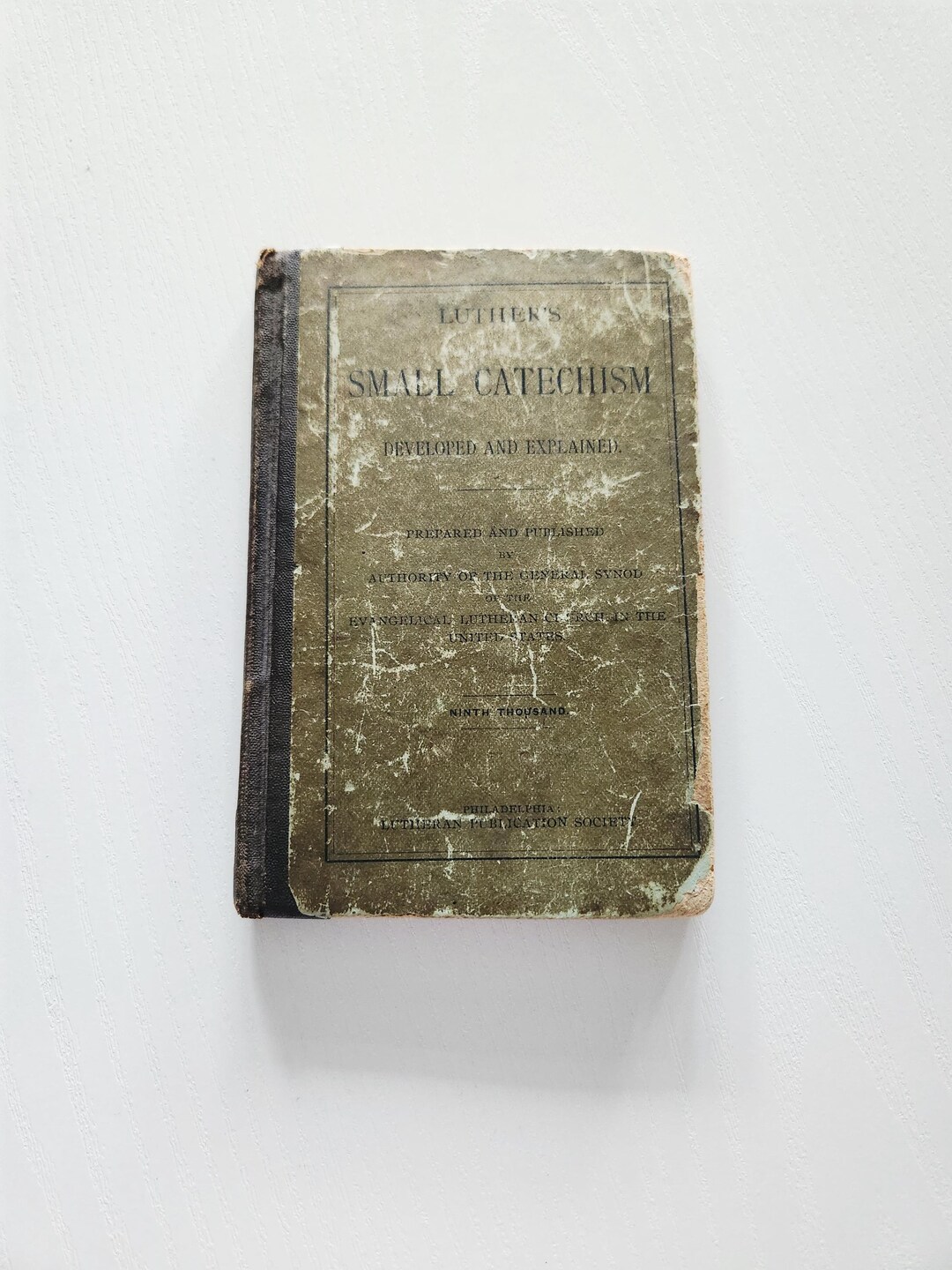 Antique Luther's Small Catechism Developed and Explained { 1893 ...