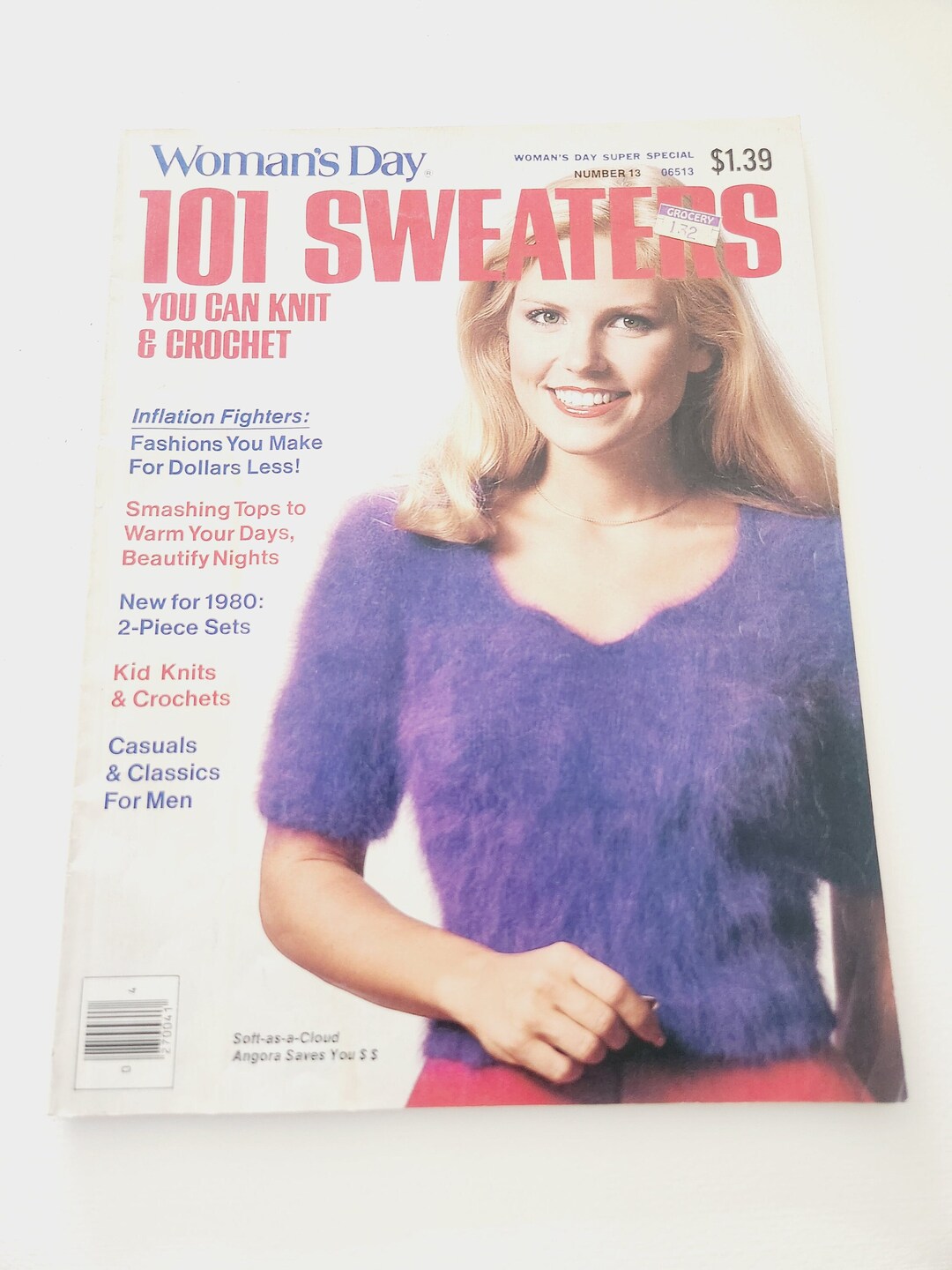 Vintage Woman's Day 101 Sweaters You Can Knit & Crochet -- 1980 Fashion ...