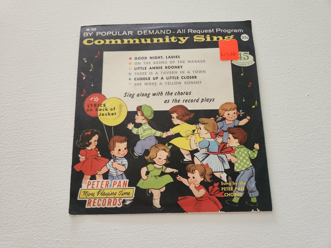 Community Sing Good Night Ladies Children's Record -- 1959 Vintage ...