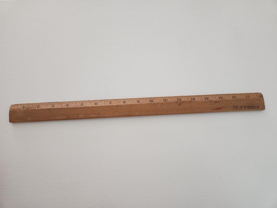 Vintage Westcott 18" Wood Ruler -- Vintage Office Stationery Supply ...