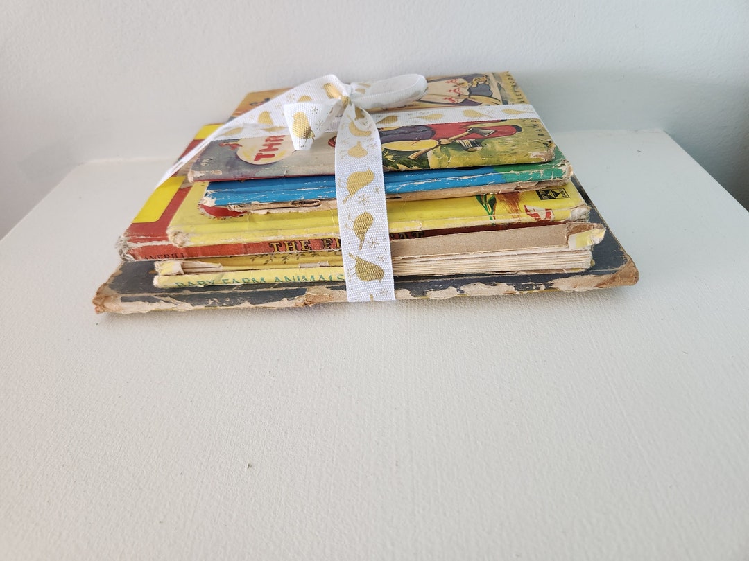 Children's Book Stack -- Vintage Children's Books -- Fairy Tale Books ...