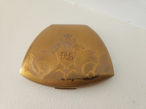 Elgin American Gold Make-Up Compact -- Vintage Beauty… - Gem
