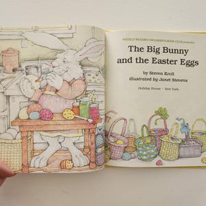 The Big Bunny and the Easter Eggs by Steven Kroll 1982 Vintage Children ...