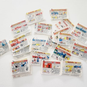 Vintage Bazooka Joe and His Gang Gum Wrapper Comics Nostalgic Bubble ...