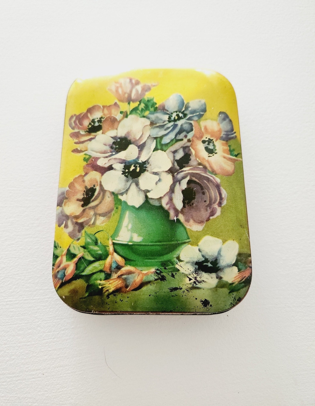 Vintage Harry Vincent Blue Bird Toffee Tin Candy Tin Container -- Peony ...