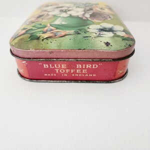 Vintage Harry Vincent Blue Bird Toffee Tin Candy Tin Container -- Peony ...