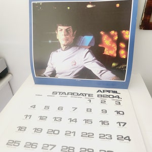 Vintage Star Trek Stardate Wall Calendar 1982 -- Vintage Calendars ...