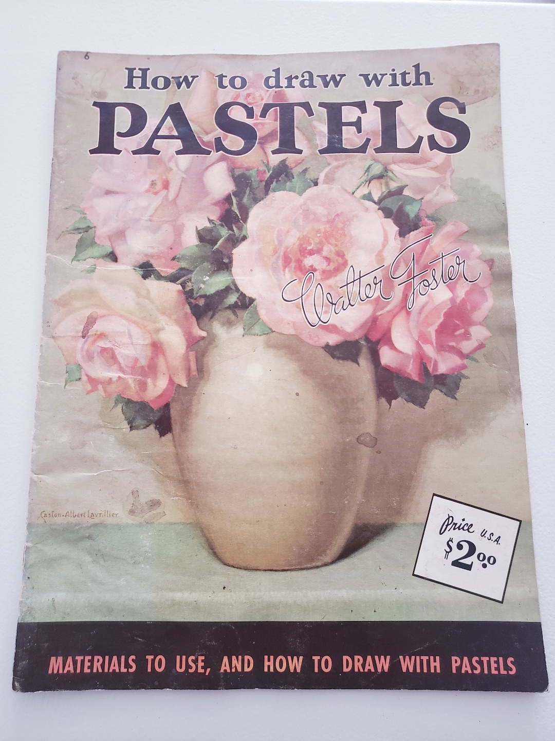 Vintage Art Books How to Draw With Pastels by Walter Foster Learn How ...