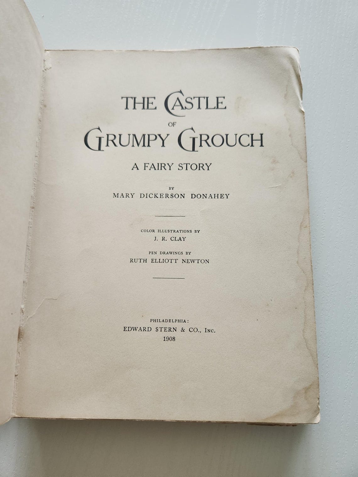 The Castle of Grumpy Grouch by Mary Dickerson Donahey { 1908 } Antique ...