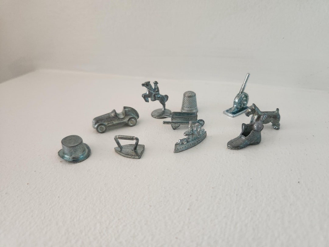 Vintage Monopoly Board Game Pieces Lot of 10 Pieces Monopoly ...