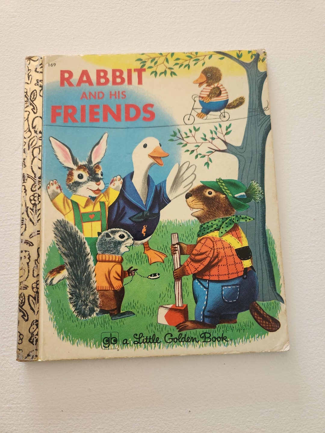 Rabbit and His Friends -- 1973 Vintage Little Golden Children's Book ...