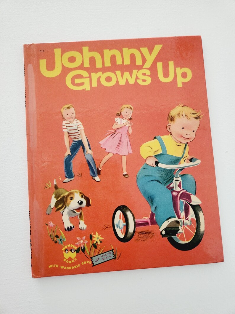 Vintage "johnny Grows Up" Book – 1954 Wonder Book, Illustrated - Etsy