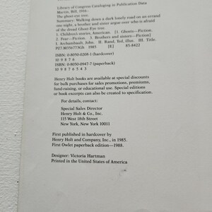 The Ghost Eye Tree by Bill Martin Jr. -- 1988 Vintage Children's Scary ...