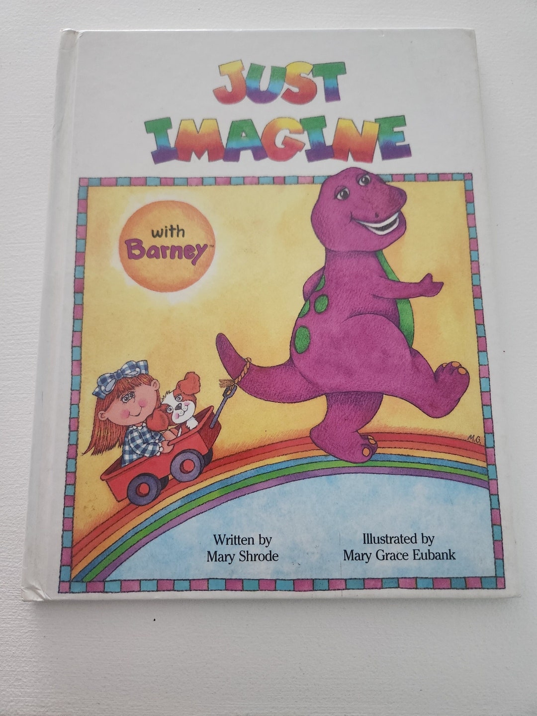 Just Imagine With Barney by Mary Shrode Vintage Children's Book ...