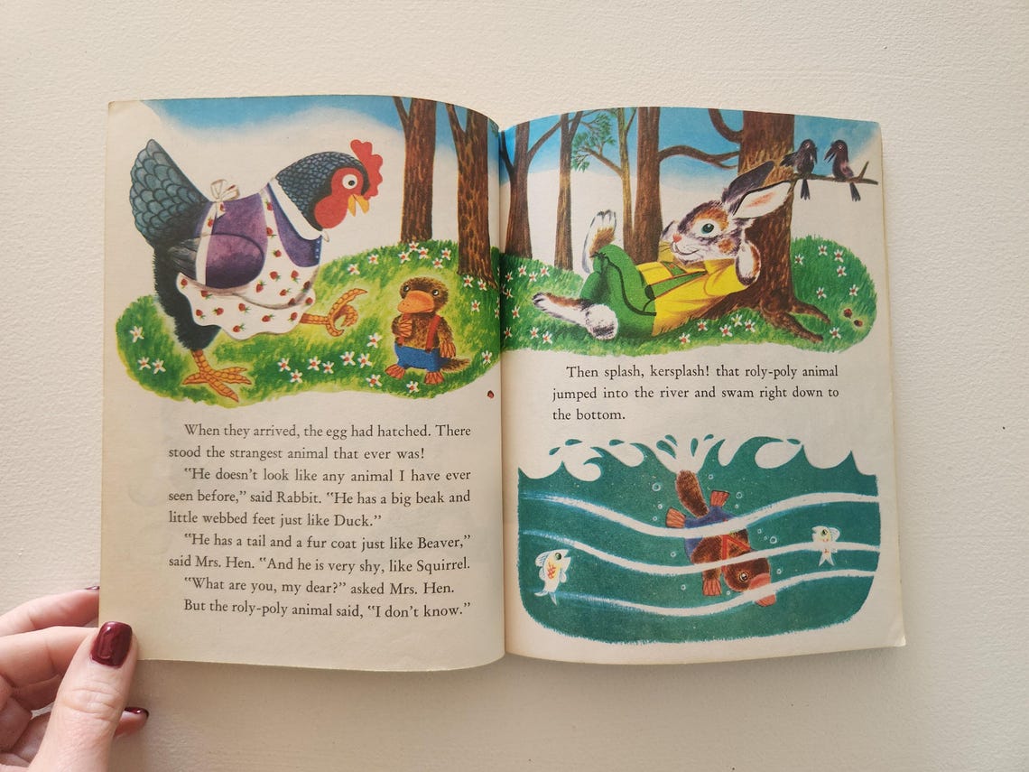 Rabbit and His Friends -- 1973 Vintage Little Golden Children's Book ...