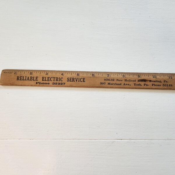 Vintage Wooden Ruler - Etsy
