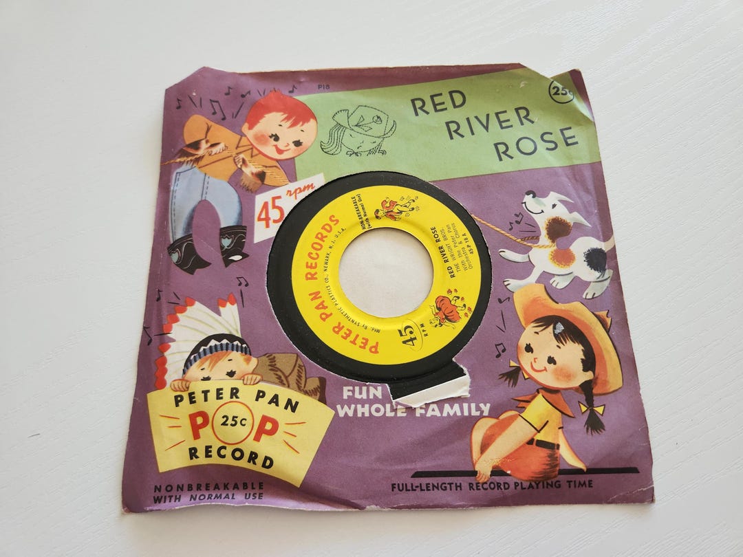 Vintage Children's Record -- Red River Rose Peter Pan Pop Record ...