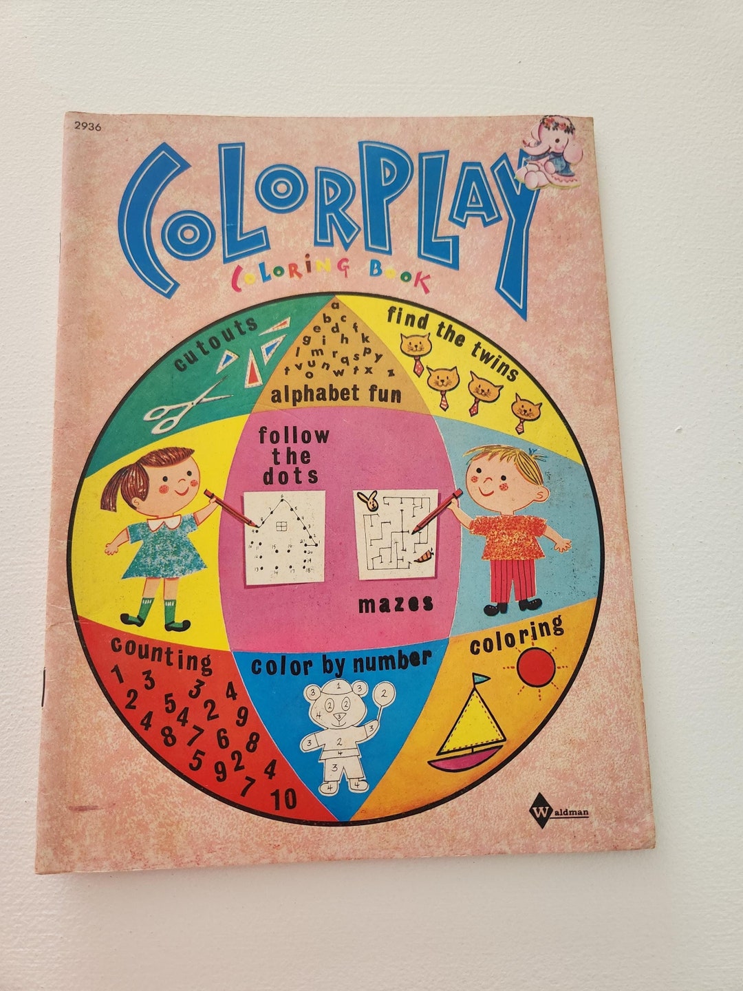 Vintage Color-play Coloring Book -- Cutouts Pictures to Color ...