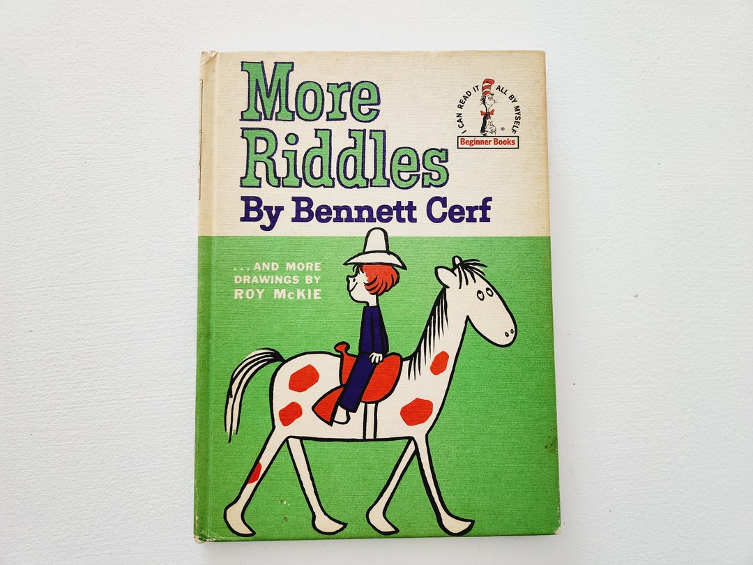 More Riddles by Bennett Cerf-- 1961 Vintage Children's Book -- Vintage ...