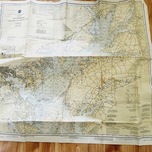 Vintage Maps -- Sailing the Chesapeake Coast Guard Captain Maps ...