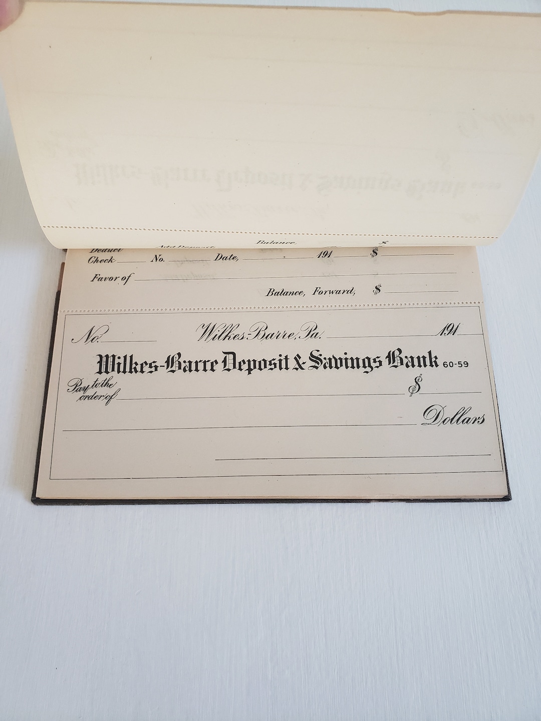 Antique Check Receipt Book. 1910s Blank Bank Check Book, Antique Checks ...