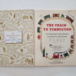 The Train to Timbuctoo by Margaret Wise Brown -- 1972 Vintage Children ...