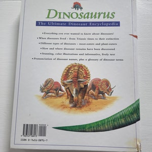 Dinosaurus the Ultimate Dinosaur Encyclopedia Vintage Children's Book ...