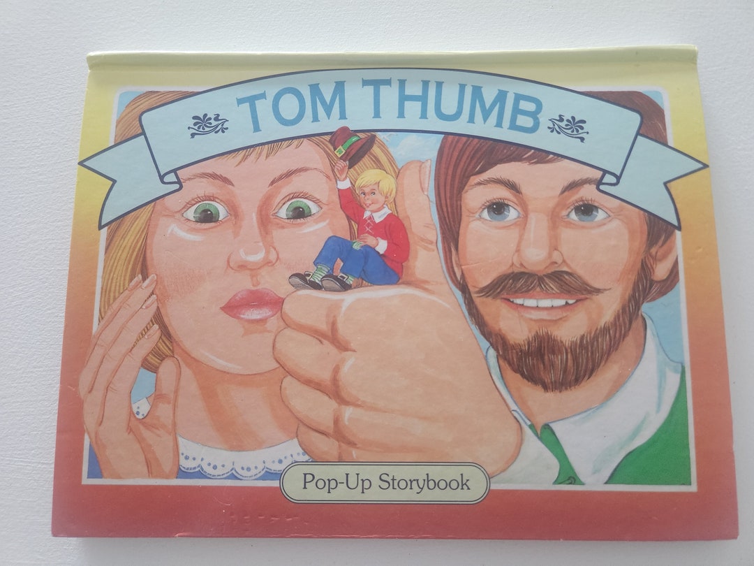 Tom Thumb Pop-up Board Landolls Story Book -- Vintage 3-D Moveable ...