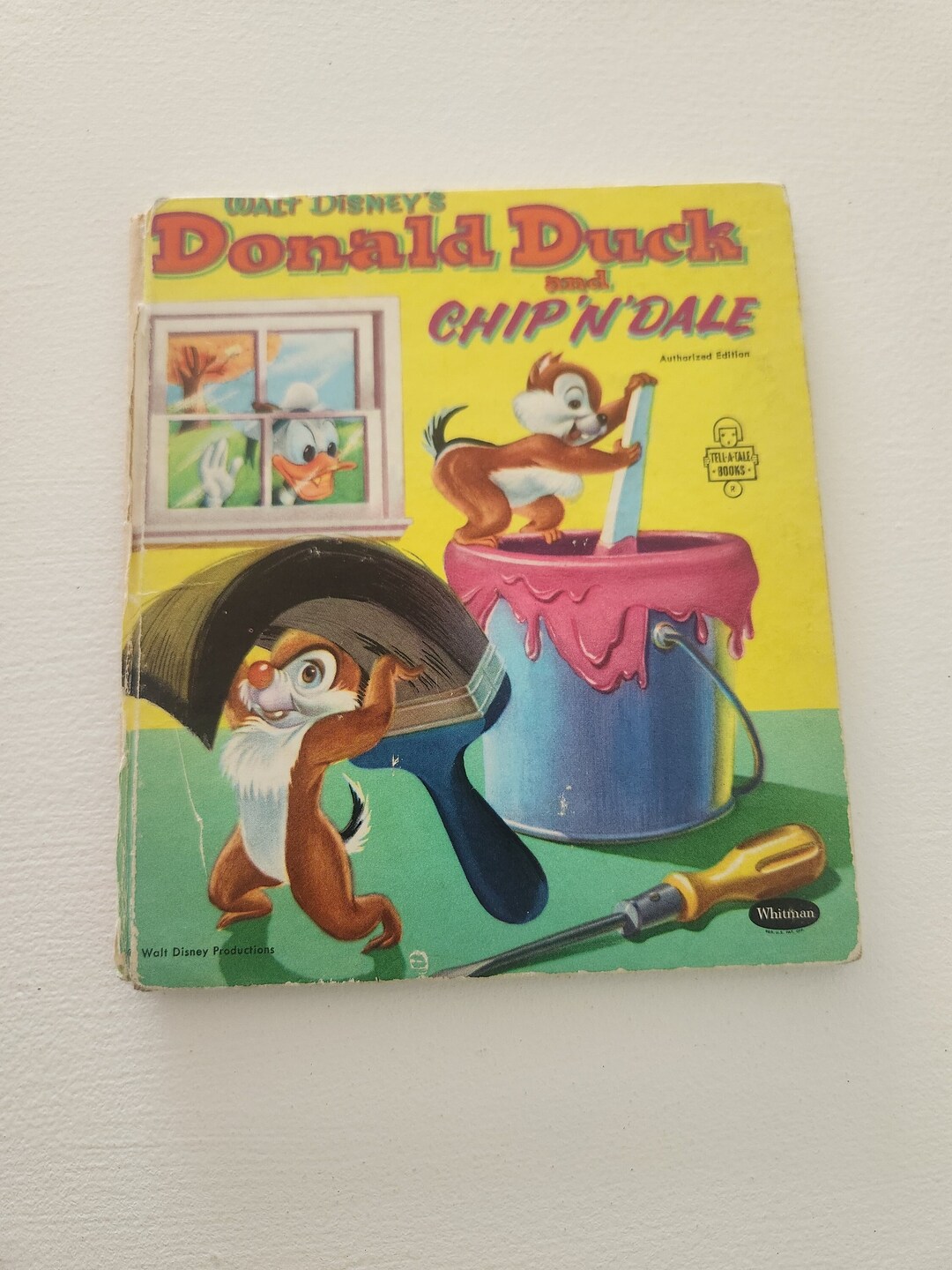 Walt Disney's Donald Duck and Chip N' Dale 1954 Vintage Children's Book ...