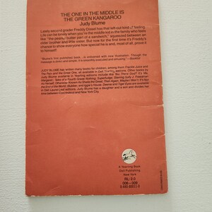 The One in the Middle is the Green Kangaroo by Judy Blume -- 1986 ...