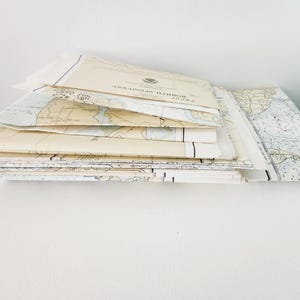 Vintage Maps -- Sailing the Chesapeake Coast Guard Captain Maps ...