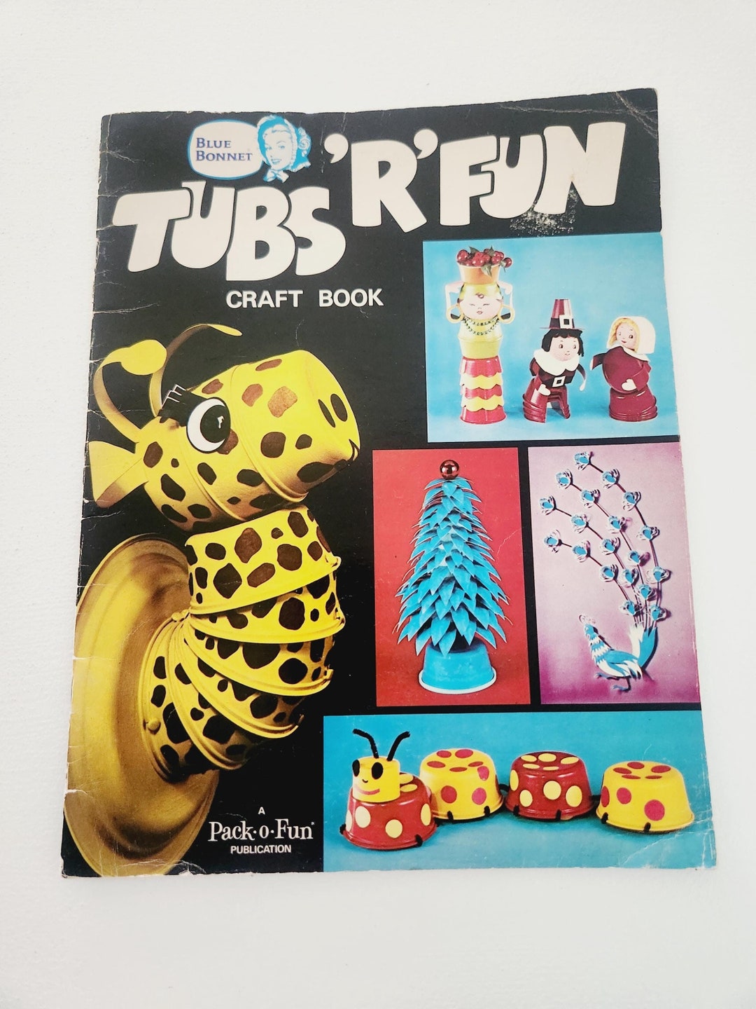 Blue Bonnet Tubs R Fun Craft Activity Book -- 1974 Vintage Pack-o-fun ...