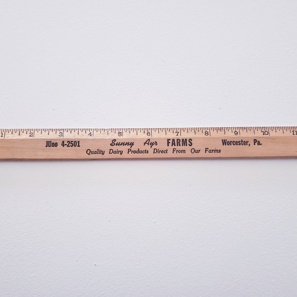 Vintage Wooden Ruler - Etsy