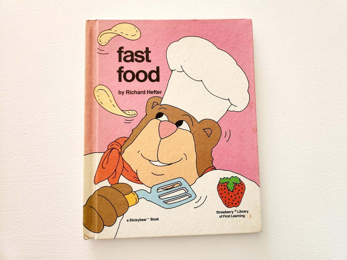 Fast Food by Richard Hefter -- 1983 Vintage Children's Book -- Picture ...