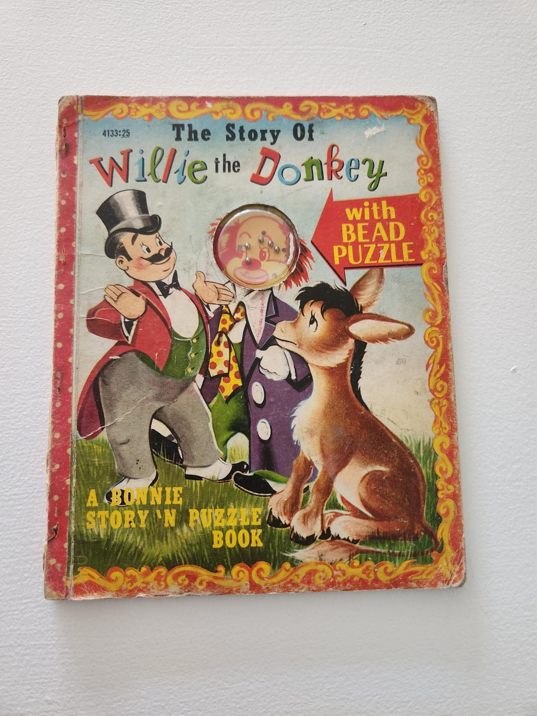 The Story of Willie the Donkey With Bead Puzzle by Mary Windsor 1953 ...