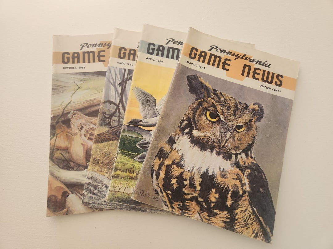 Pennsylvania Game News Magazines { 1960's } - Set of 4 Issues of Nature ...