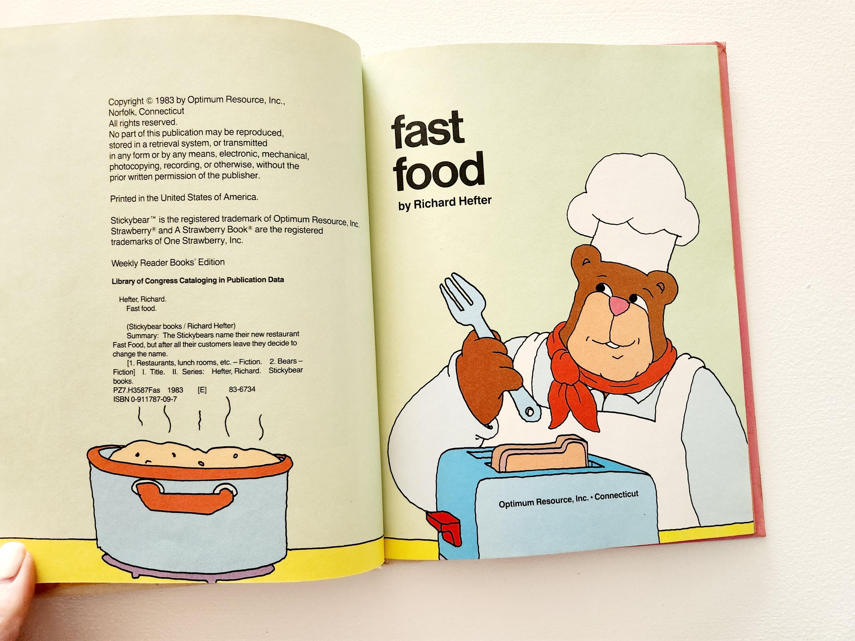 Fast Food by Richard Hefter -- 1983 Vintage Children's Book -- Picture ...