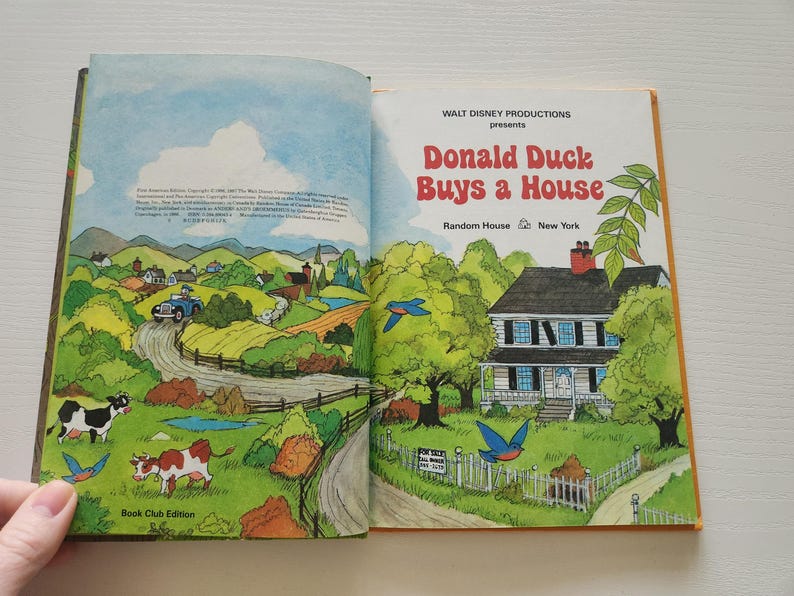 Walt Disney's Donald Duck Buys A House { 1987 } Vintage Children's ...